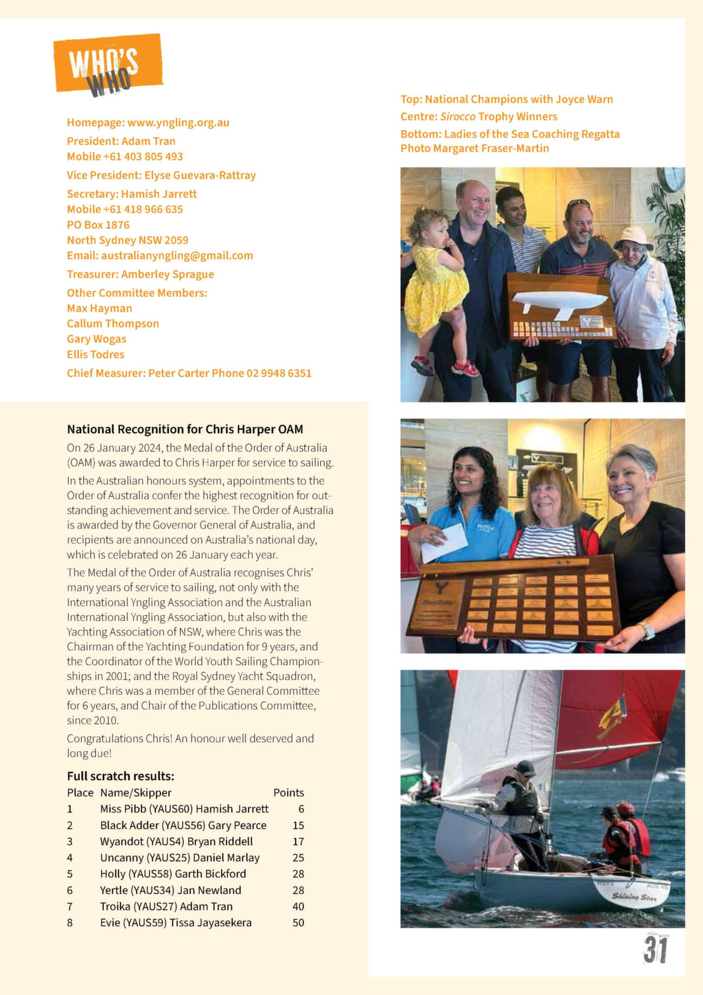 2024 International Yngling Magazine – International Yngling Association